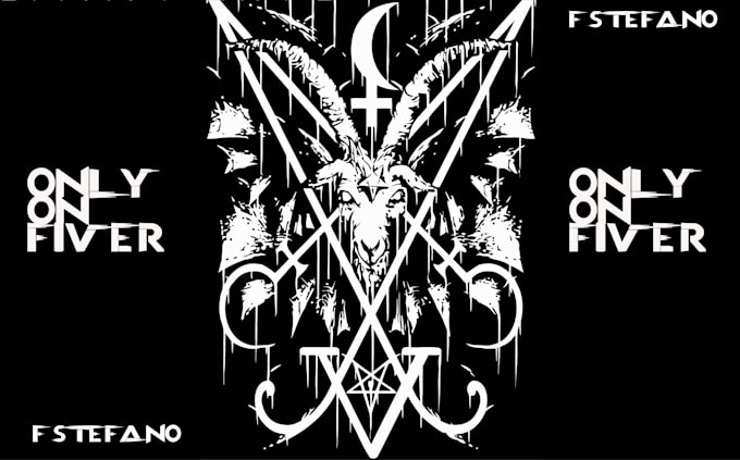 Draw a premium dark occult logo brand quality first in mind by ...