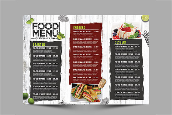 Create restaurant menu, food menu, food sales design by Designpoint3 ...