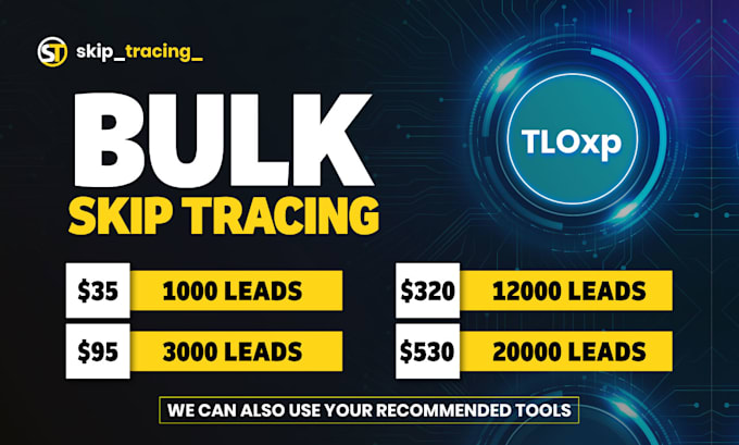 Do bulk skip tracing, skiptrace, real estate skip tracing by Skip ...