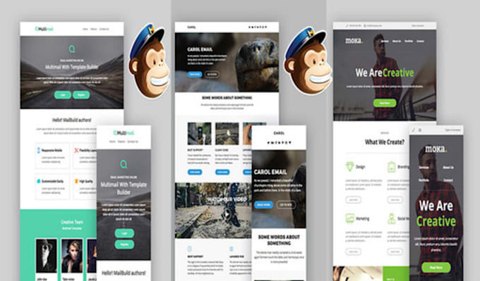 Design a responsive mailchimp newsletter template, automation by ...
