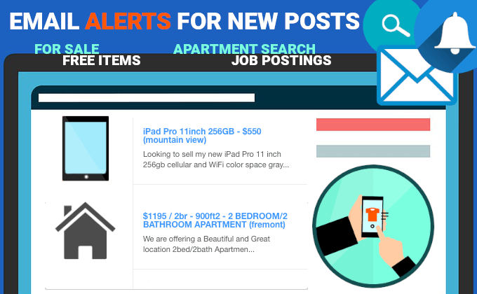 Setup an email alert for classified ad listings by Andrewtp | Fiverr