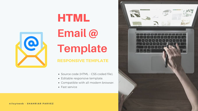 Design responsive html email template by Niloy4web | Fiverr