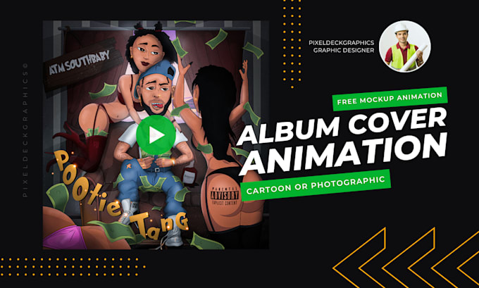 Animate your album cover, single or mixtape cover by Pixeldeckg | Fiverr