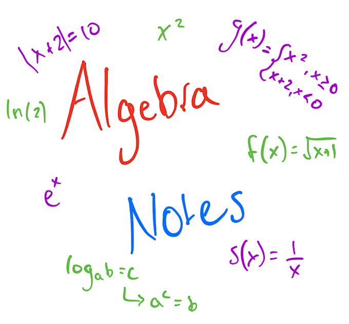 Write notes for an algebra concept by Christianondo | Fiverr