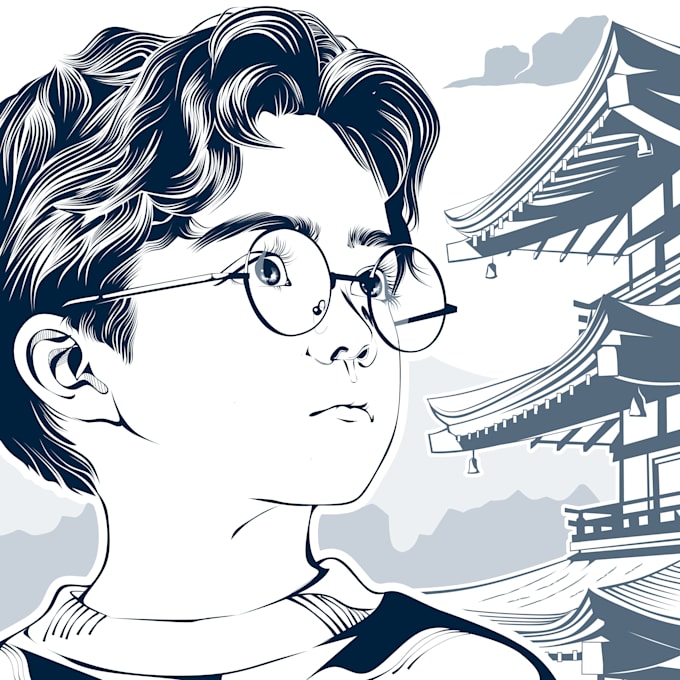 Draw your photo into cool line art by Patra_will | Fiverr