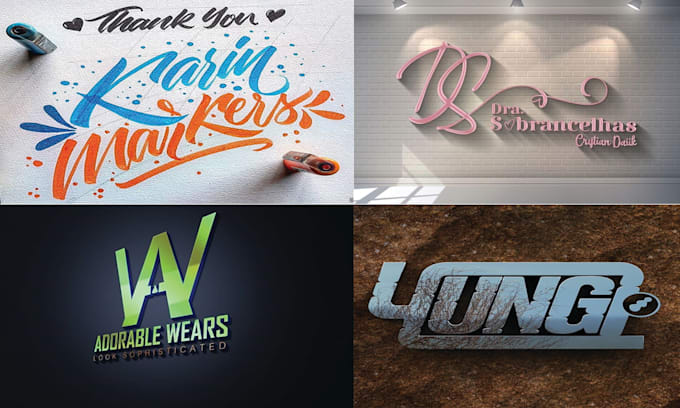 Design creative and professional text logo design by Zohaibahmad10 | Fiverr
