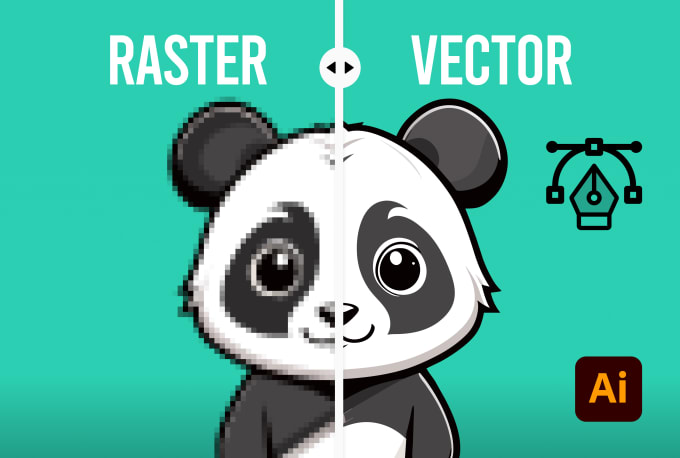 Convert jpeg png to vector by manual vector tracing art by Fr_raja | Fiverr