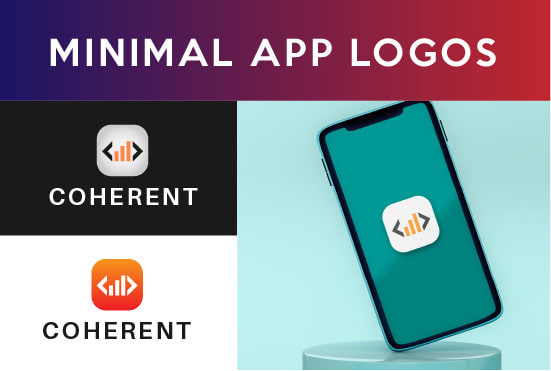 Design a minimalist app logo design by Ahadfida | Fiverr