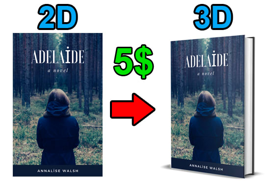 Make a 3d book cover or transform your 2d book cover by Designbyramil ...