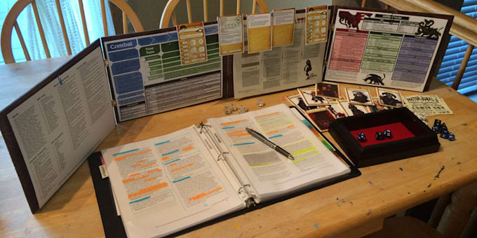 Design a custom dm screen by Imash7602 | Fiverr