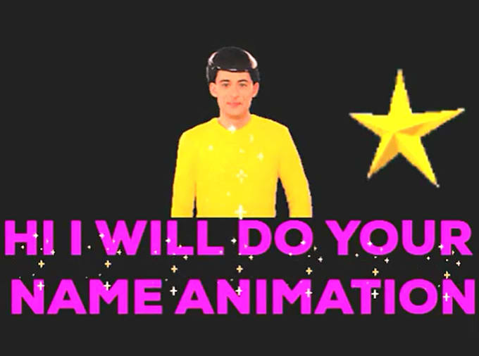 Do gif animation for your name and image character by Muhammadasif691 ...