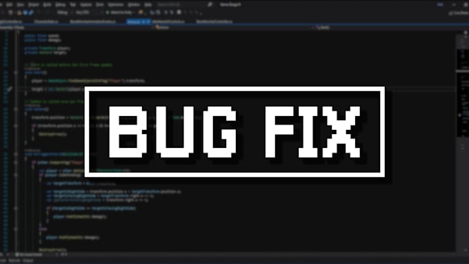 Fix bugs in your game by Locuratheexile | Fiverr