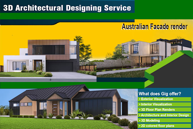 Do 3d house rendering for australian architectural projects by Nextsd ...