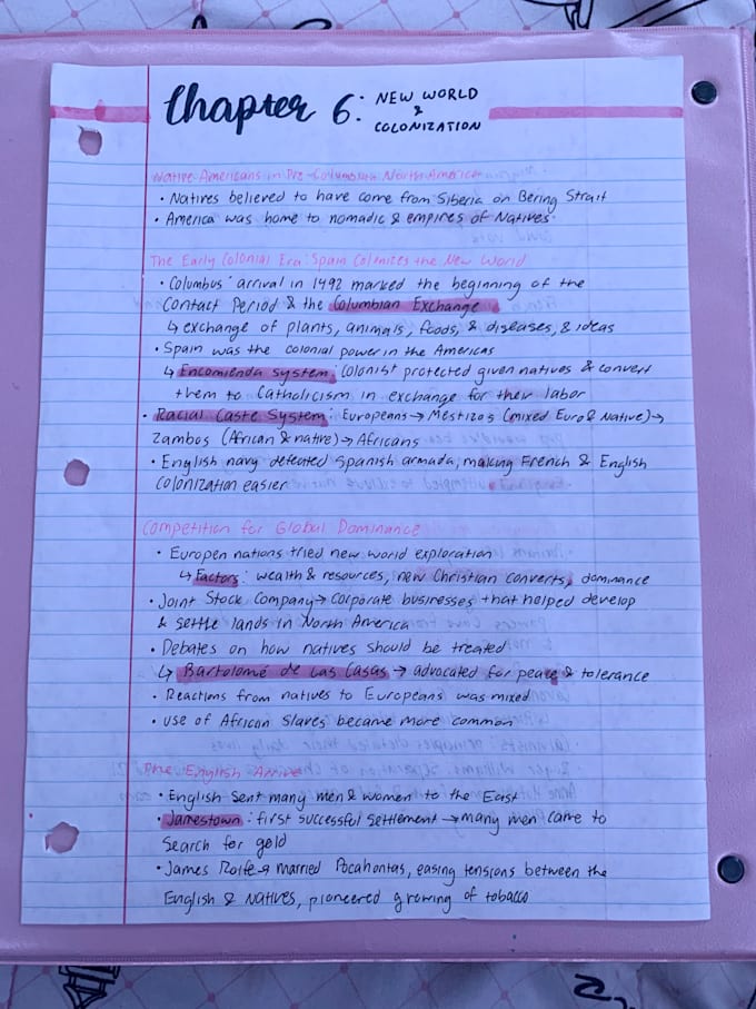 Take pretty school notes for you by Arianapeguero | Fiverr