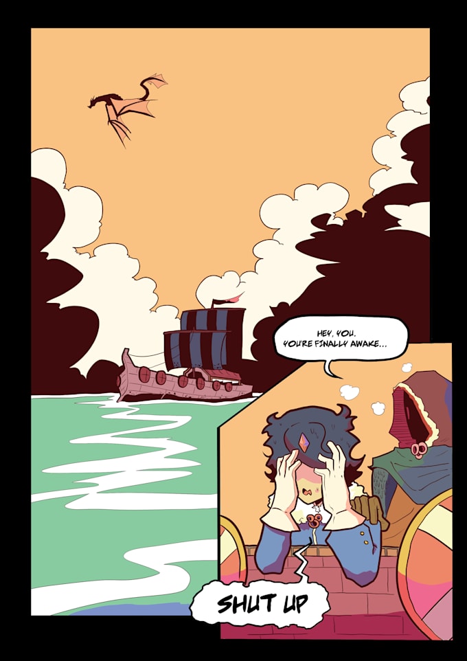 Draw a two page comic to your liking by Jothardan | Fiverr