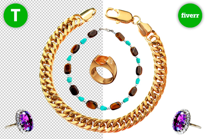 Jewelry background removal clipping path photoshop edit by Taha ...