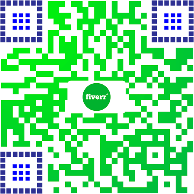 Create custom qr code with your company logo by Khalidjamshad | Fiverr