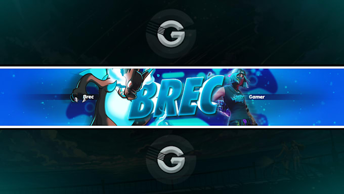 Create a 3d gaming banner for any social network by Goodesignpro | Fiverr