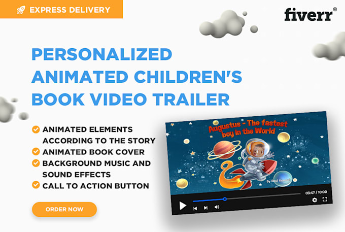 Create a personalized animated childrens book video trailer by Cis ...