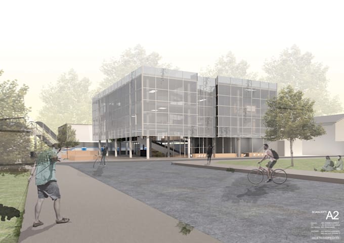 Create an architecture collage style render by Julicampeotto | Fiverr