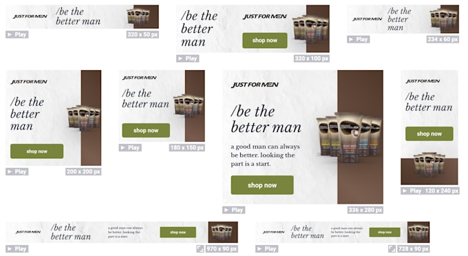 Create html5 animated banners display and social by Conor_b | Fiverr
