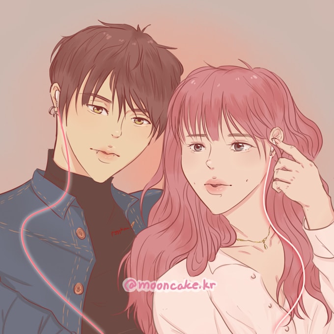 Draw a detailed anime profile photo head shot by Yatoyen | Fiverr