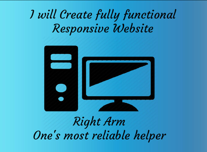 Create a fully functional responsive website by Right_arm | Fiverr