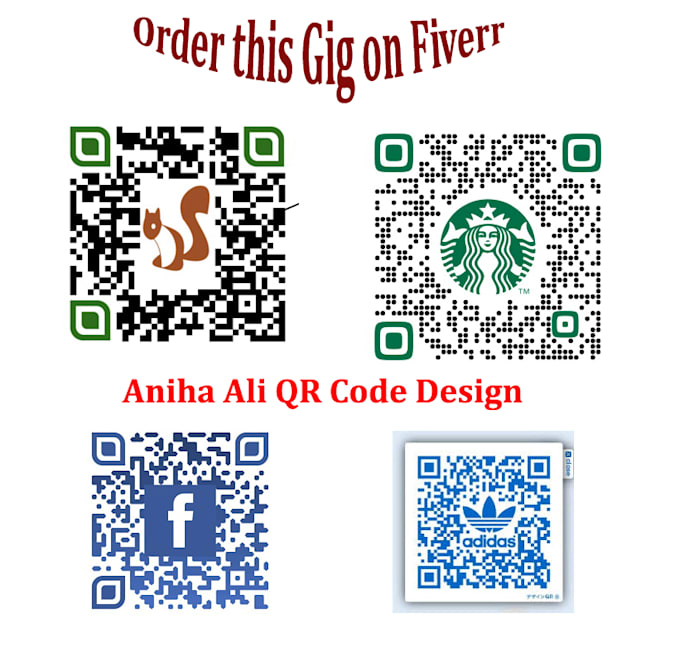 Design custom qr code with your logo by Anihaali | Fiverr