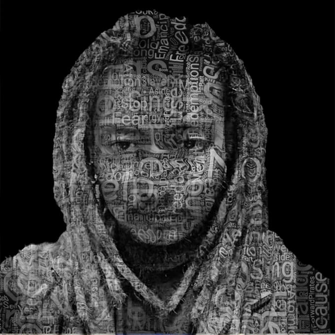 Create a powerful text portrait from a photo by Jeremiahtravisn | Fiverr