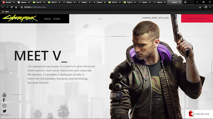 Design front end websites using html css bootstrap by Codedzephyr | Fiverr