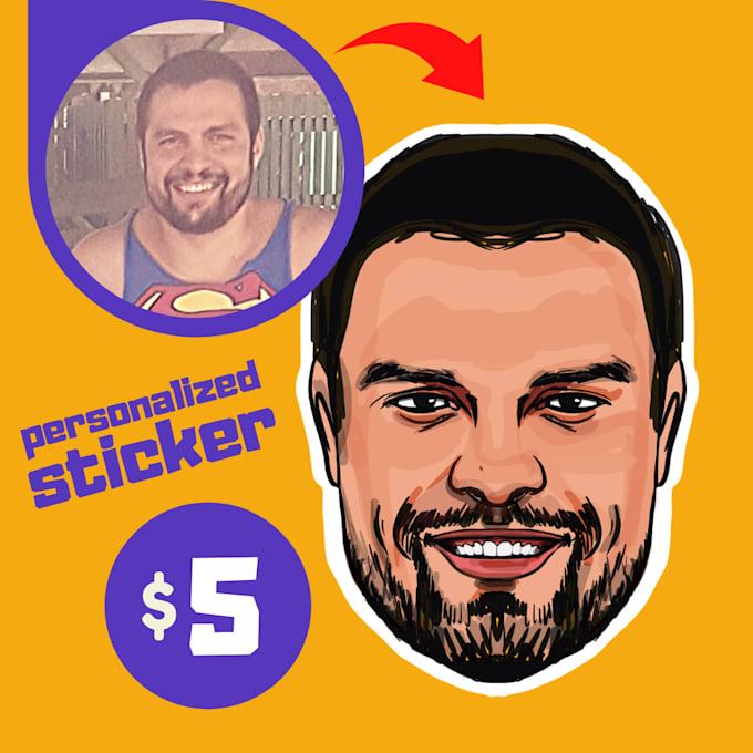 Draw a personalized sticker avatar from your photo by Nathassyalara ...