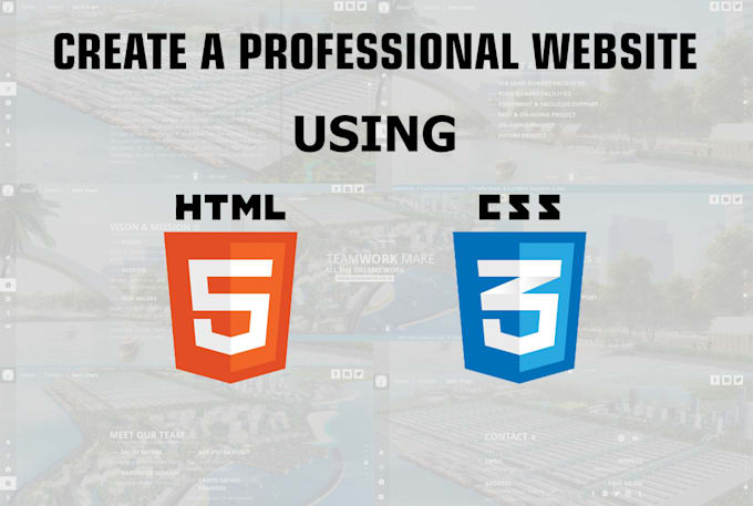 Create a professional website using html and css by Maulana_firdaus | Fiverr