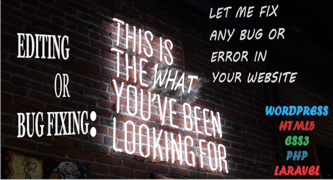 Fix website bugs css, react, vuejs, javascript, laravel, wordpress by ...