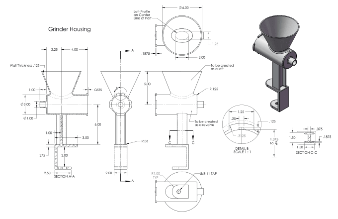 Make 2d drawings on solidworks by Malikusama447