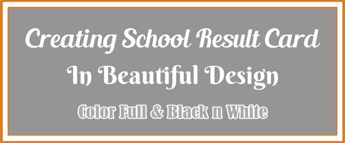 Create student result card in bulk form by Graficdesign360 | Fiverr