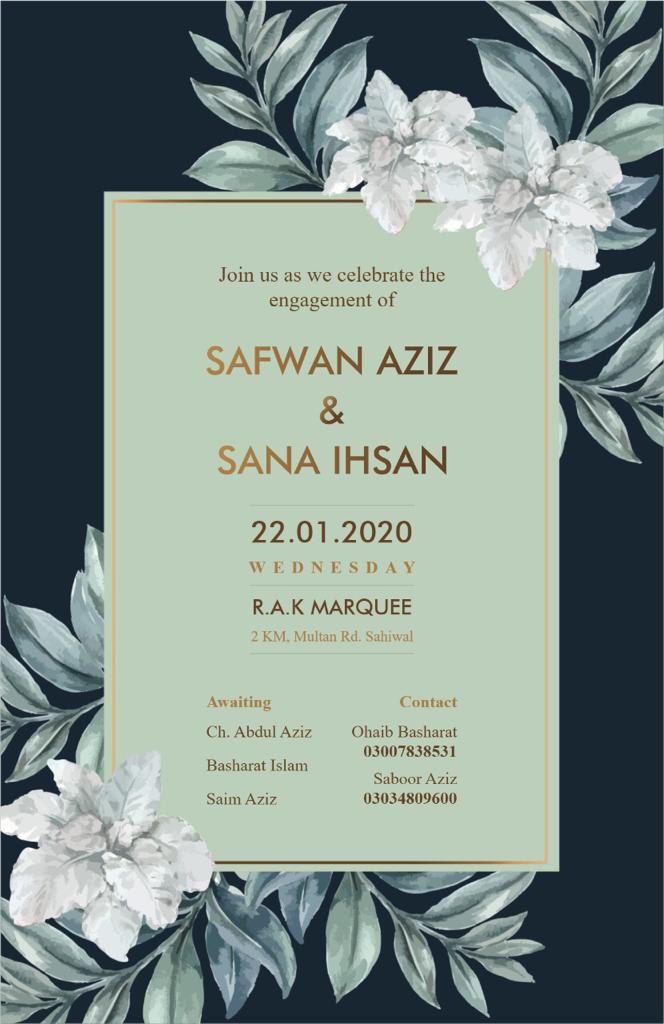 Design invitation cards on a short notice by Nimraihsan007 | Fiverr