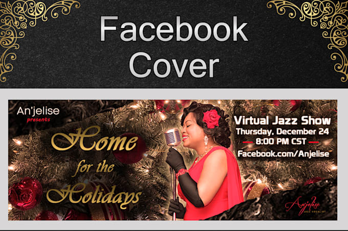 Create elegant facebook cover within 5 hours by Gfordesignroom | Fiverr