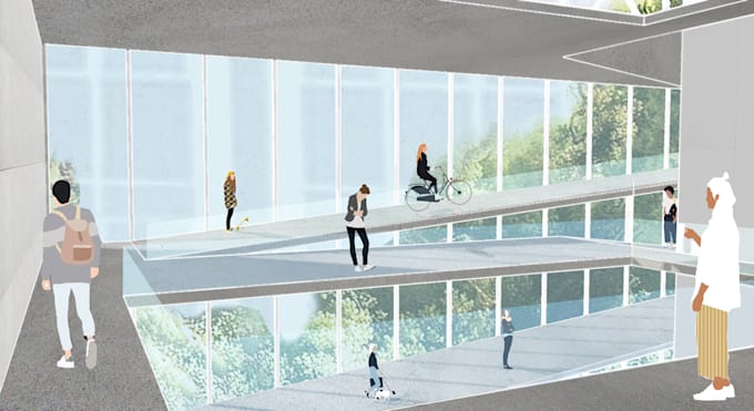 Illustrate your architectural renders by Gonzalosilva655 | Fiverr