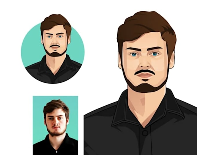 Draw a cartoon avatar portrait by Dreizzy | Fiverr