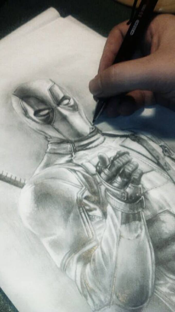 Draw a custom pencil drawing for you by Spidersblood | Fiverr