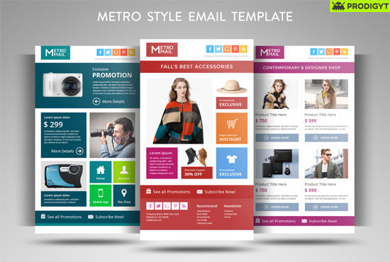 Send you responsive metro style email templates by Prodigyt | Fiverr