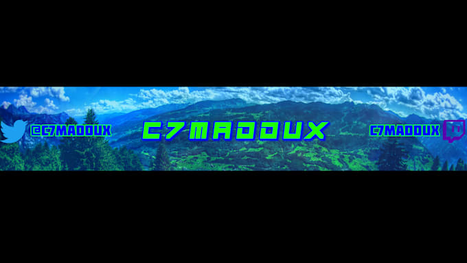 Make a sick youtube banner for you by C7maddux | Fiverr
