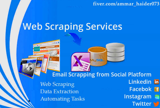Quickly do web scraping,email verify and data entry for you by Ammar ...