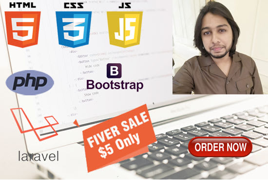 Fix Bugs In Html Css Javascript Php Laravel By Talha423 Fiverr