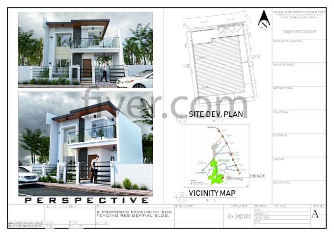 Create detailed complete set of plan for building permit by Nikkovillas ...