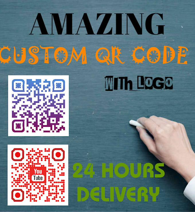 Design a custom qr code with your logo by Pkt1980 | Fiverr