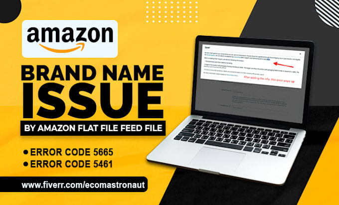Fix amazon brand name issue by amazon flat file feed file by Ecomastronaut | Fiverr