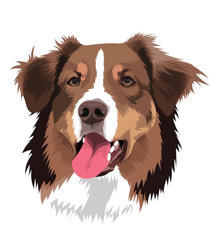 Make vector illustration dog cat animal pet drawing portrait by Abu_rn ...