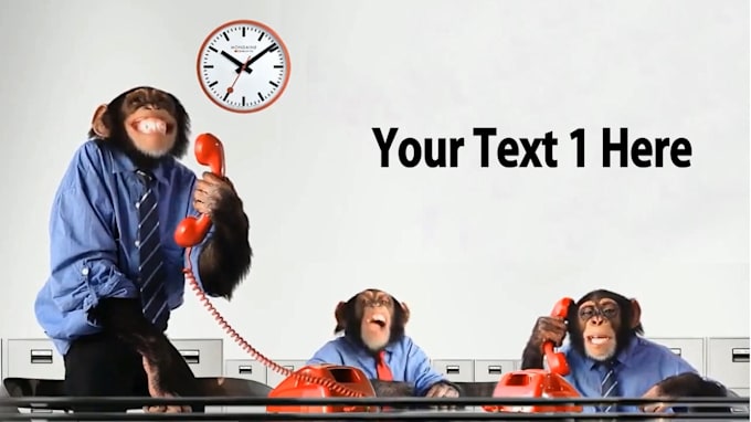 Add your logo in this funny busy monkey video by Modernvfx | Fiverr