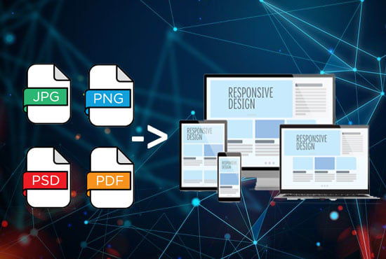 Convert psd, jpg, png, pdf to html, css, bootstrap template by Mscoders ...